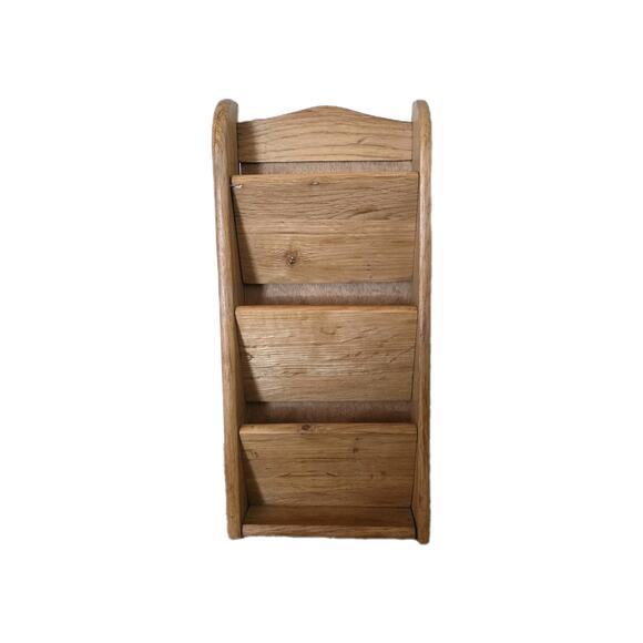 Handmade | Other | Vintage Wooden Mail Holder Organizer Hanging ...